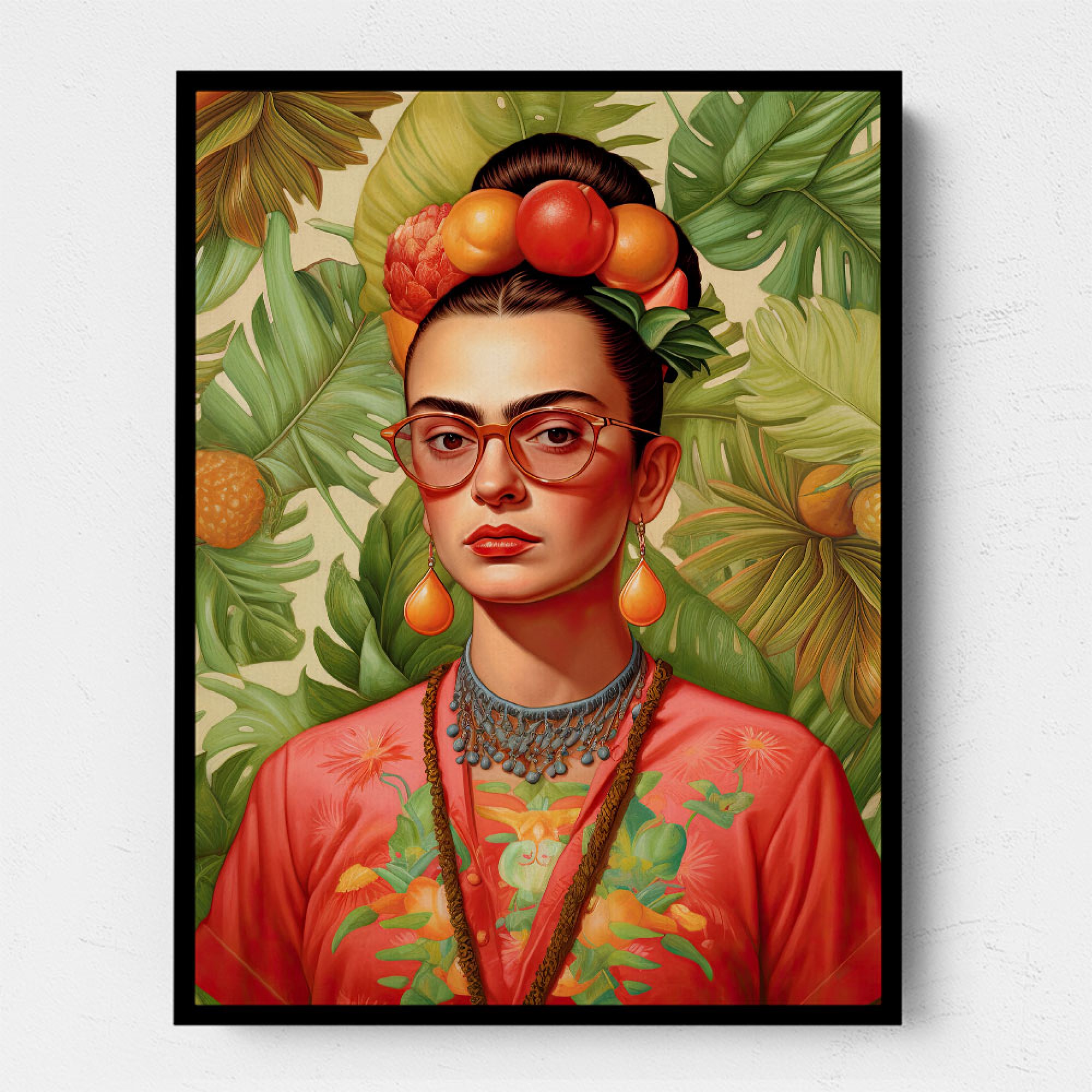 Frida Kahlo Floral Wall Art
