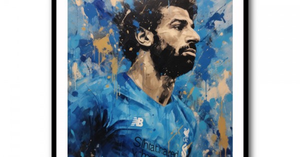 Salah Abstract Portrait 2 Wall Art