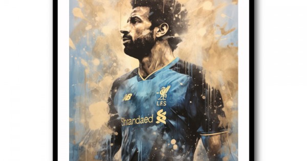 Salah Abstract Portrait 4 Wall Art