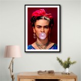 Frida Kahlo Bubble Gum Wall Art