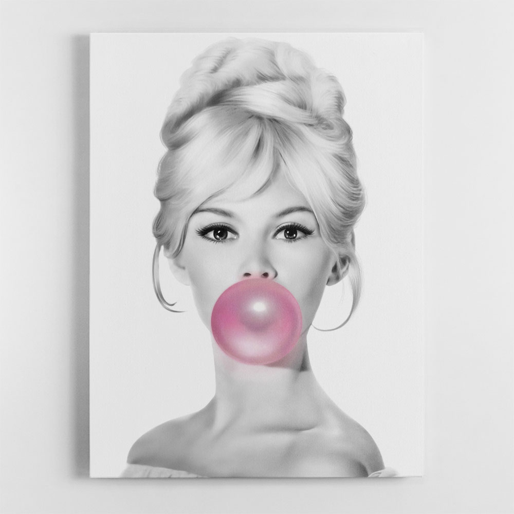 Brigitte Bardot Bubble Gum Wall Art