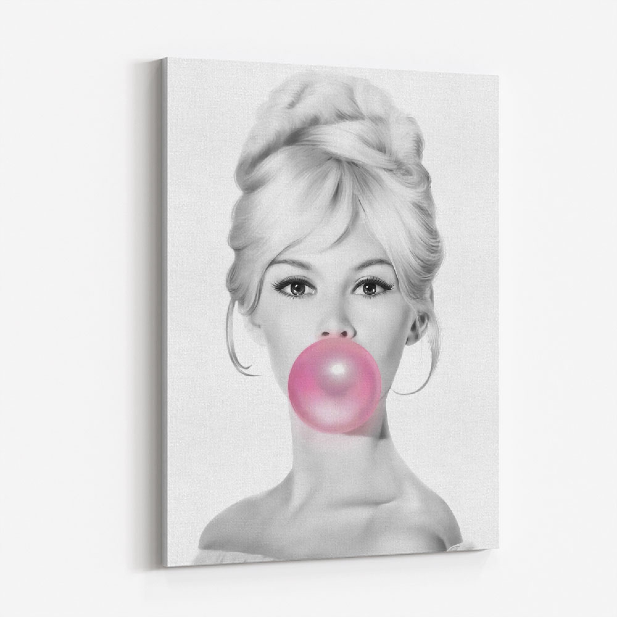 Brigitte Bardot Bubble Gum Wall Art