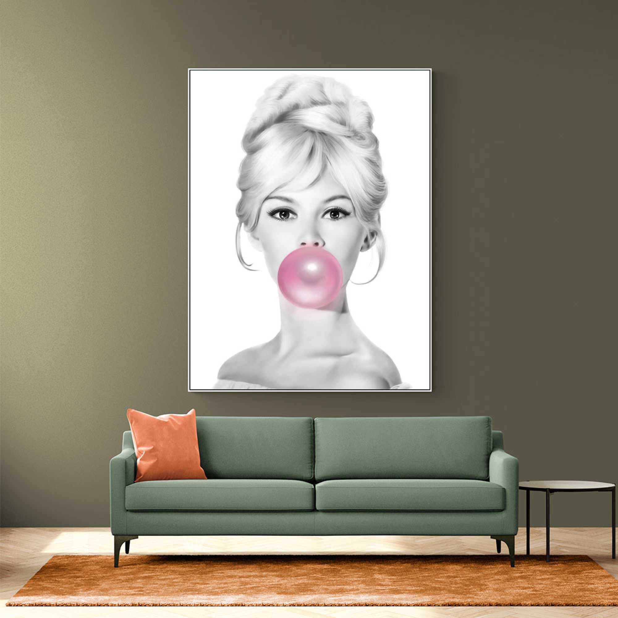 Brigitte Bardot Bubble Gum Wall Art