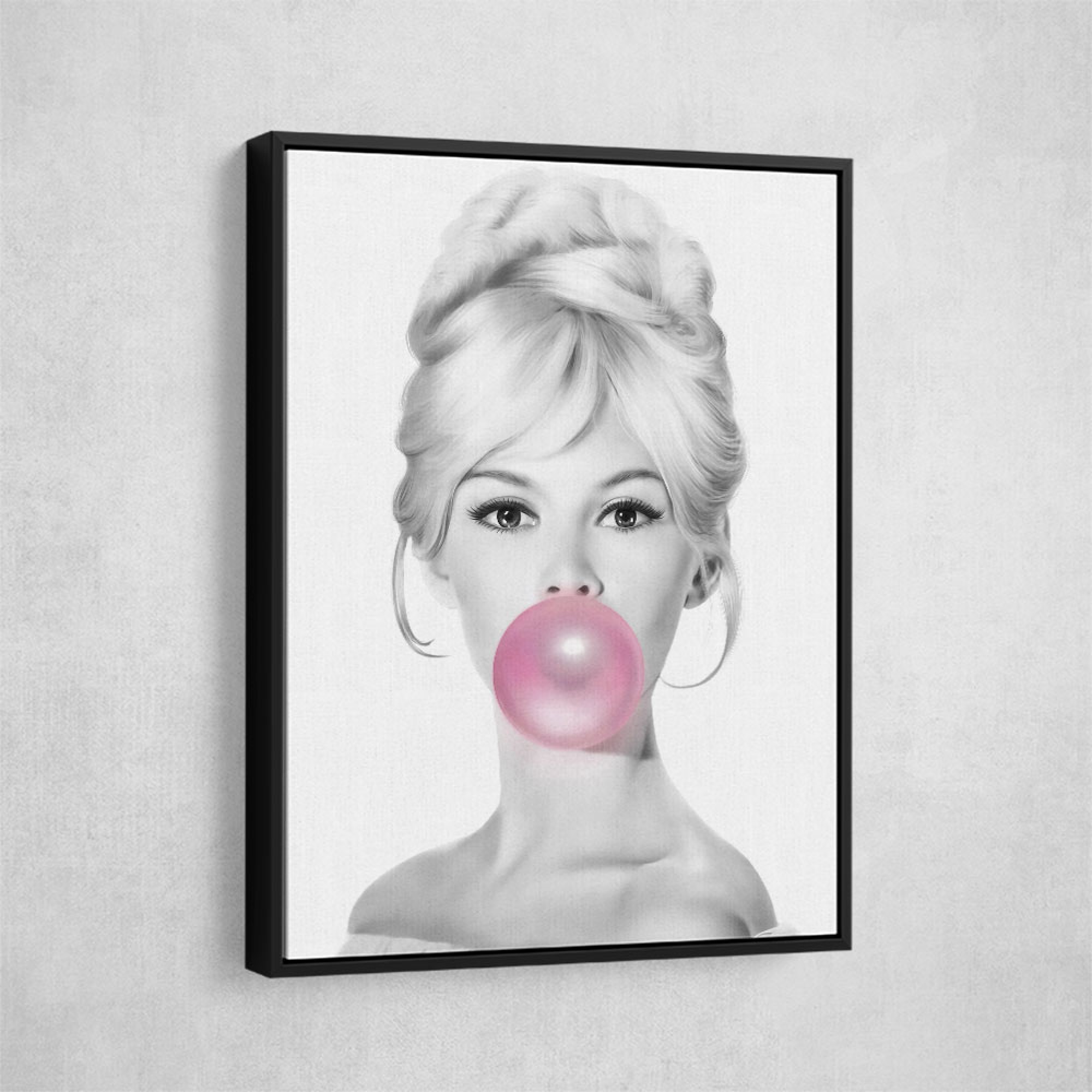 Brigitte Bardot Bubble Gum Wall Art