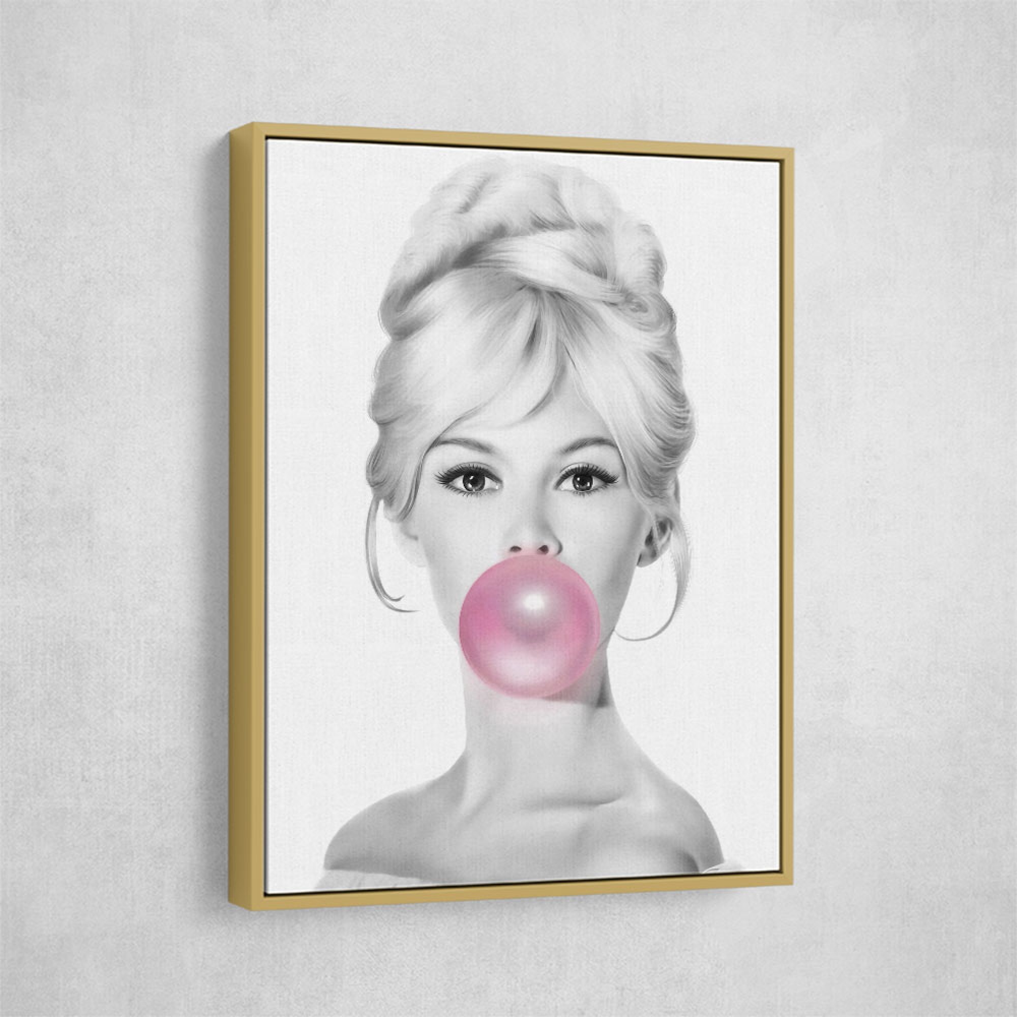 Brigitte Bardot Bubble Gum Wall Art