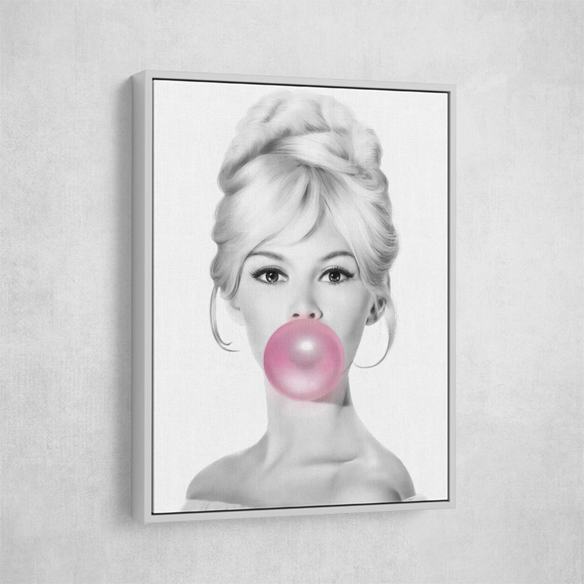 Brigitte Bardot Bubble Gum Wall Art
