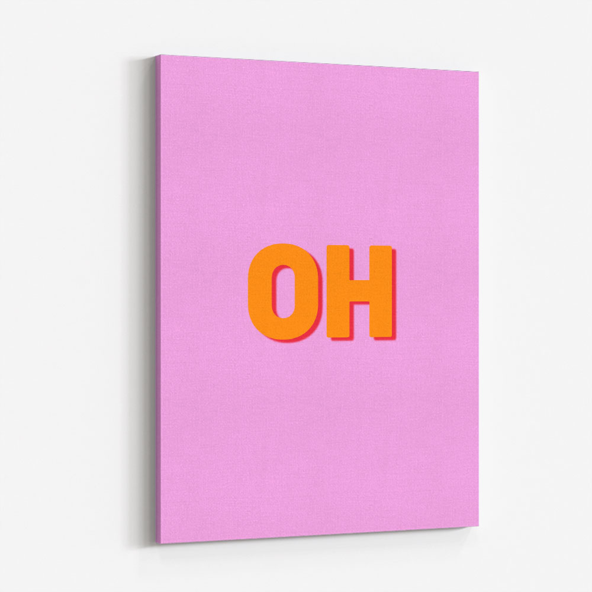 OH Pink Wall Art