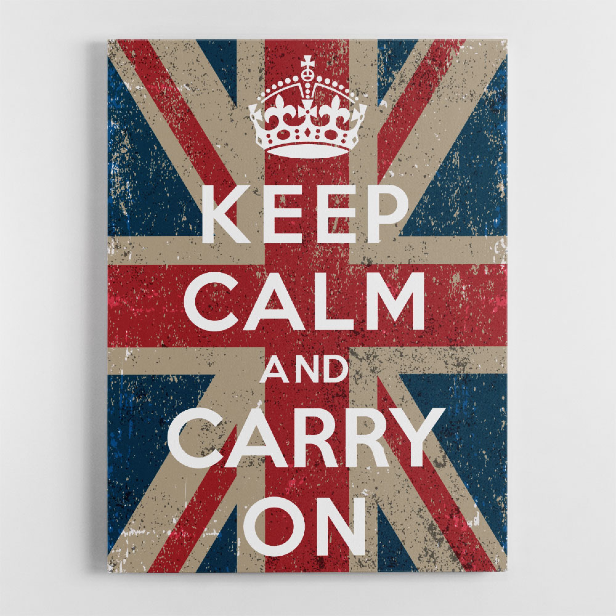 Keep Calm and Carry On Union Jack Wall Art