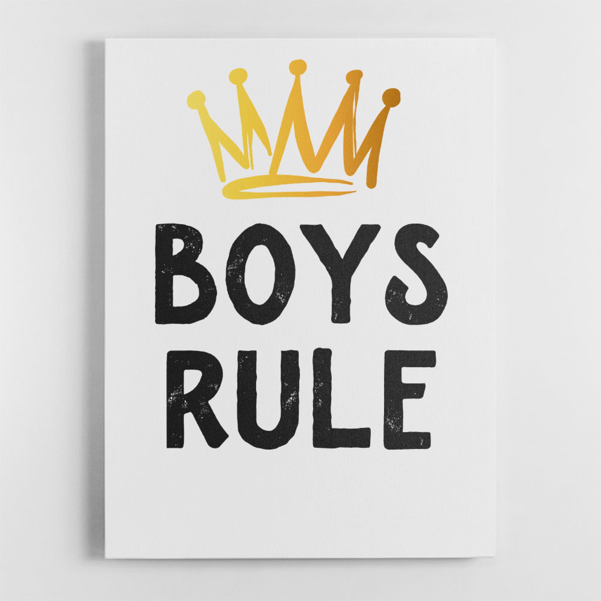 Boys Rule Wall Art