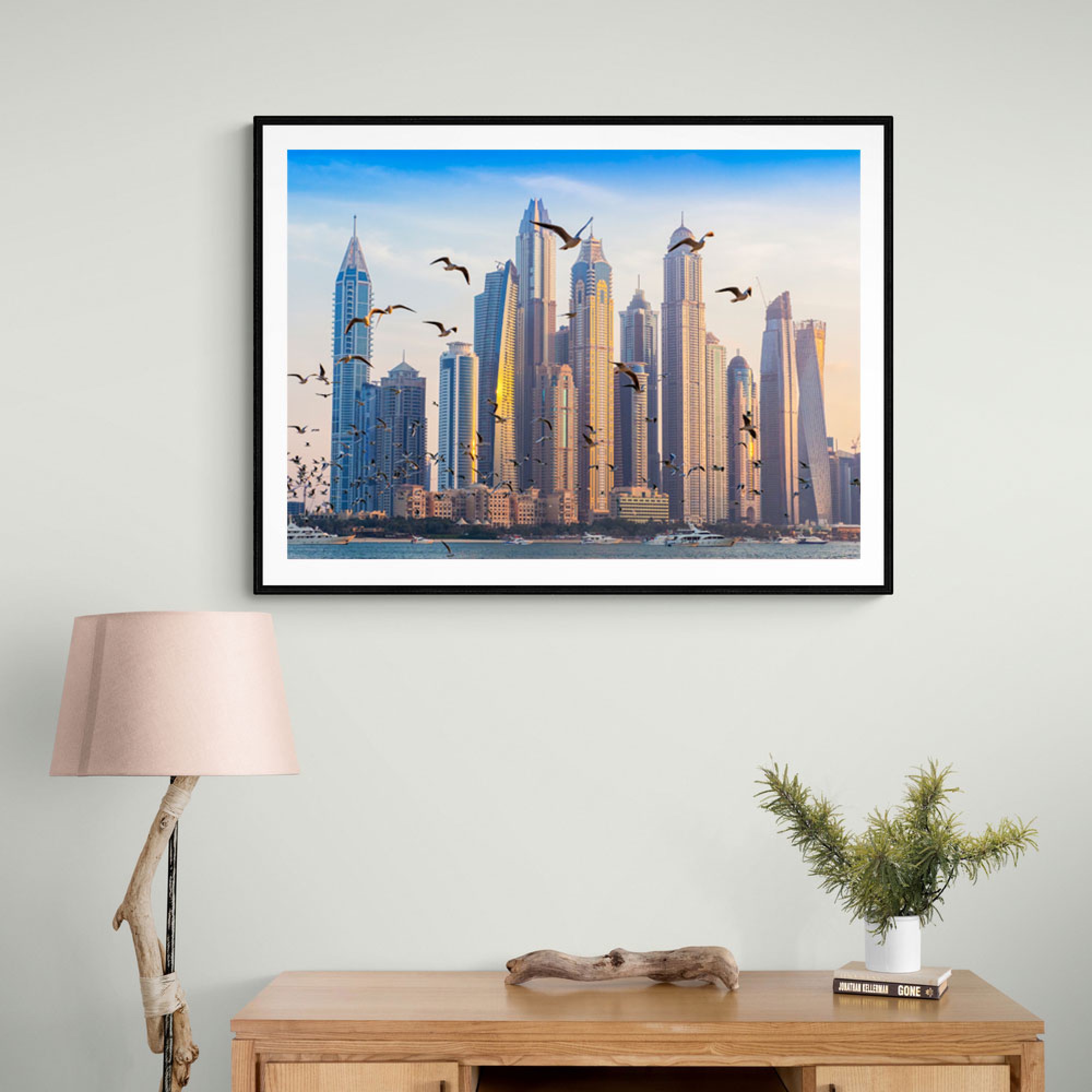 Panoramic Dubai Marina Wall Art