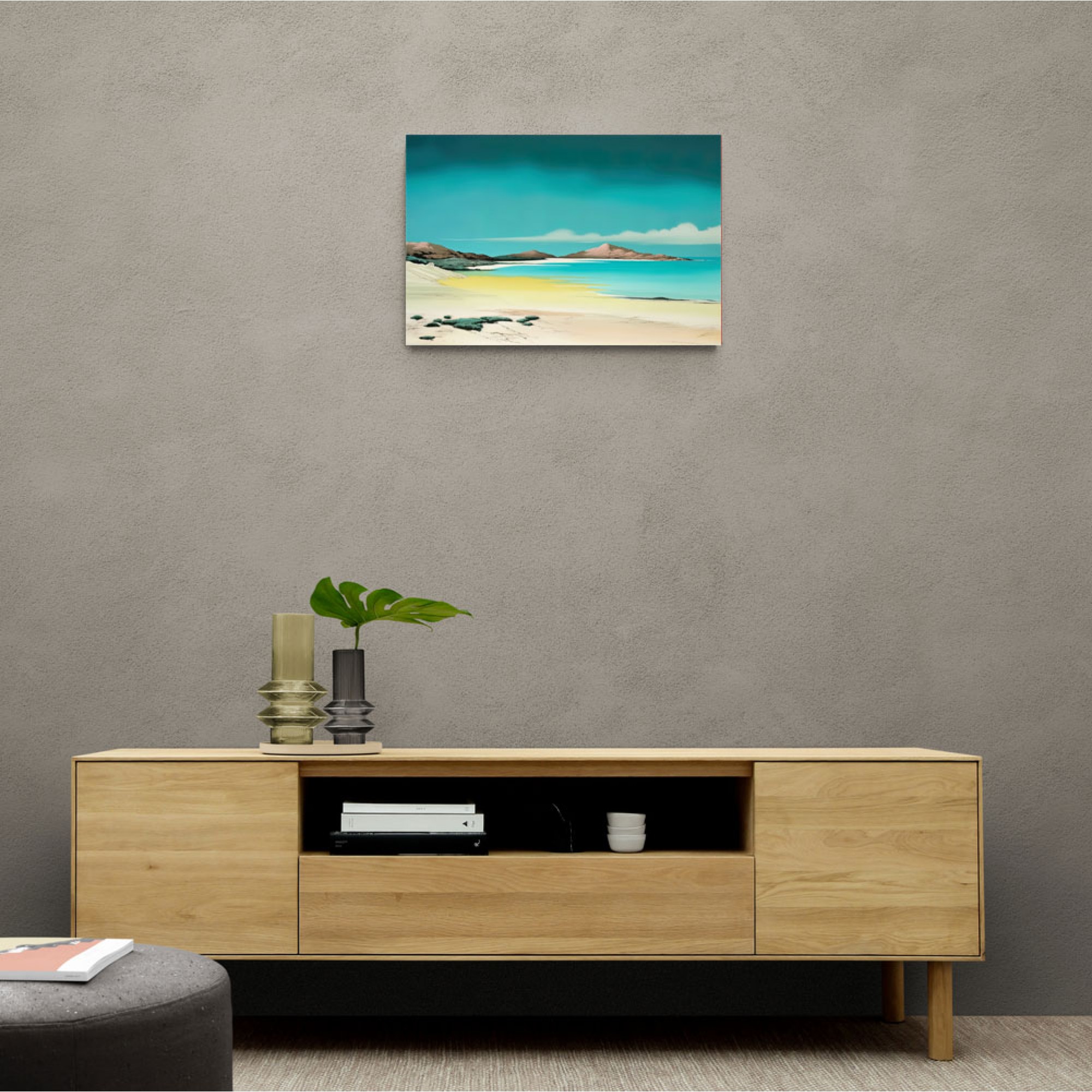 The Coast Landscape In Saville Style Wall Art