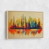 Dubai Skyline Abstract Wall Art