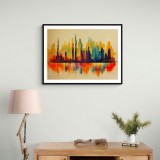 Dubai Skyline Abstract Wall Art