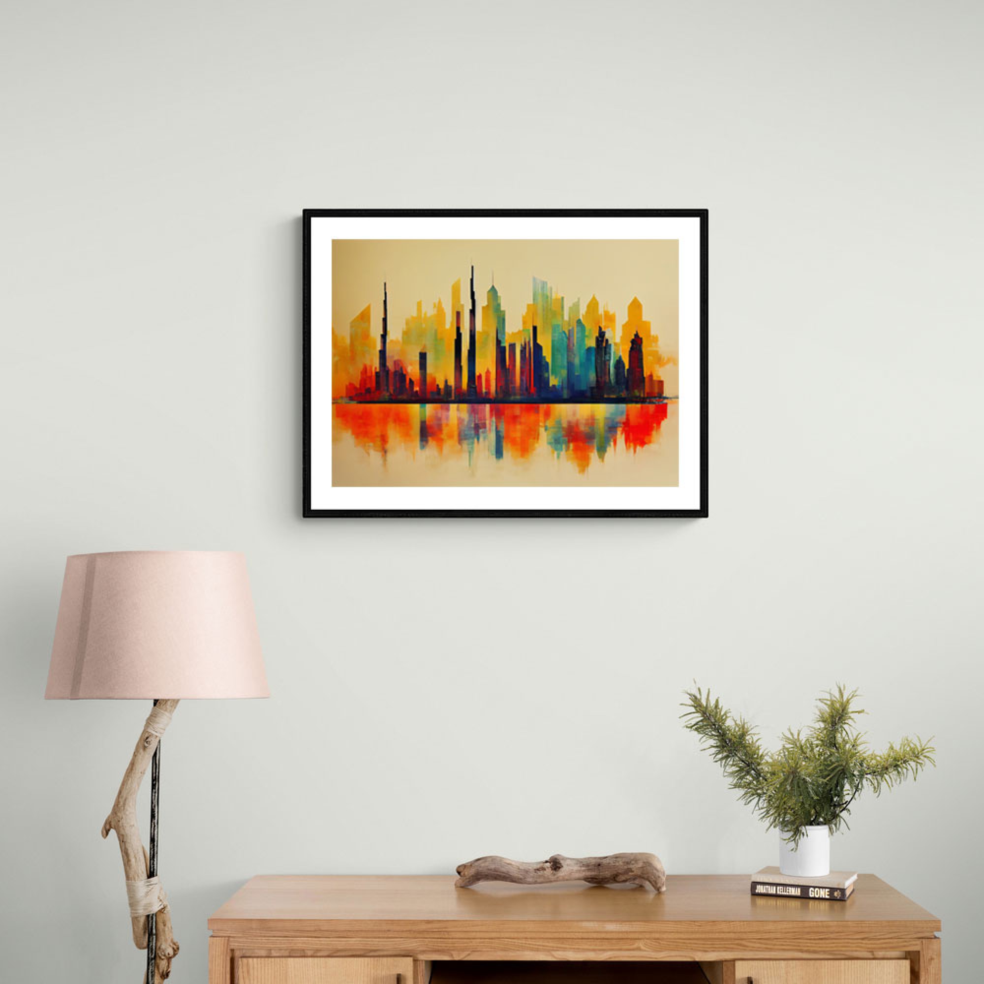 Dubai Skyline Abstract Wall Art