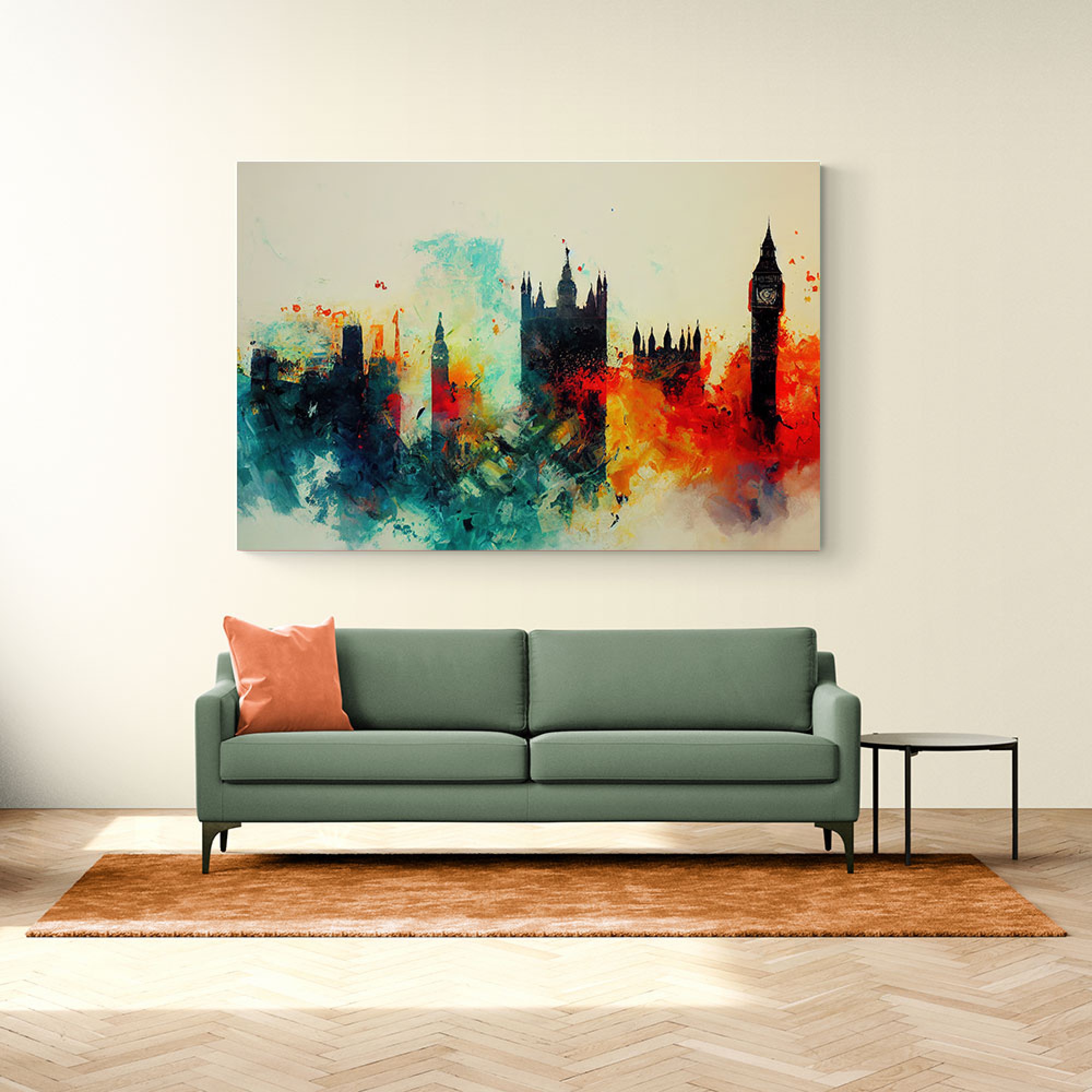 London Skyline Abstract Wall Art