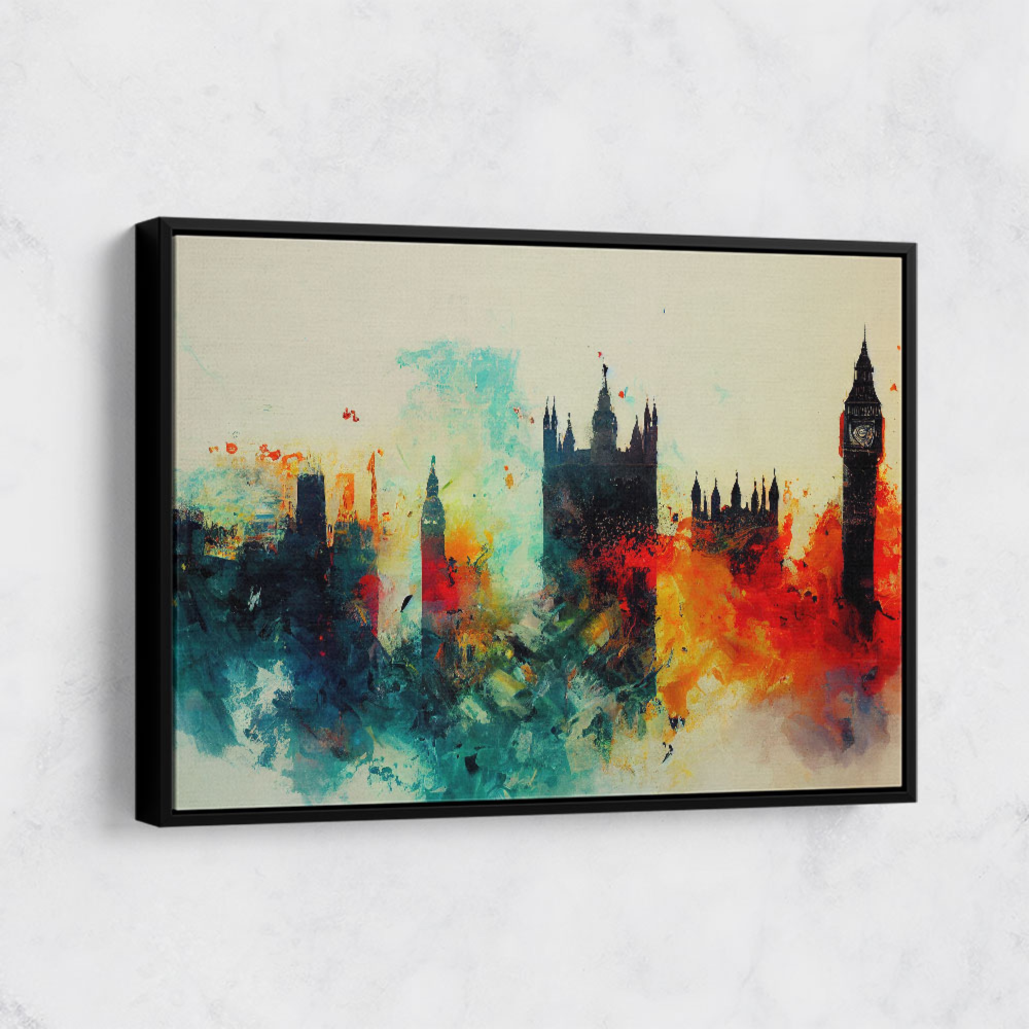 London Skyline Abstract Wall Art