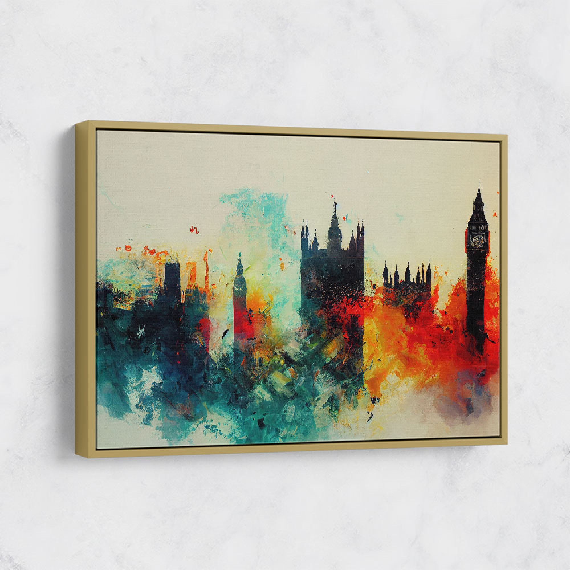 London Skyline Abstract Wall Art