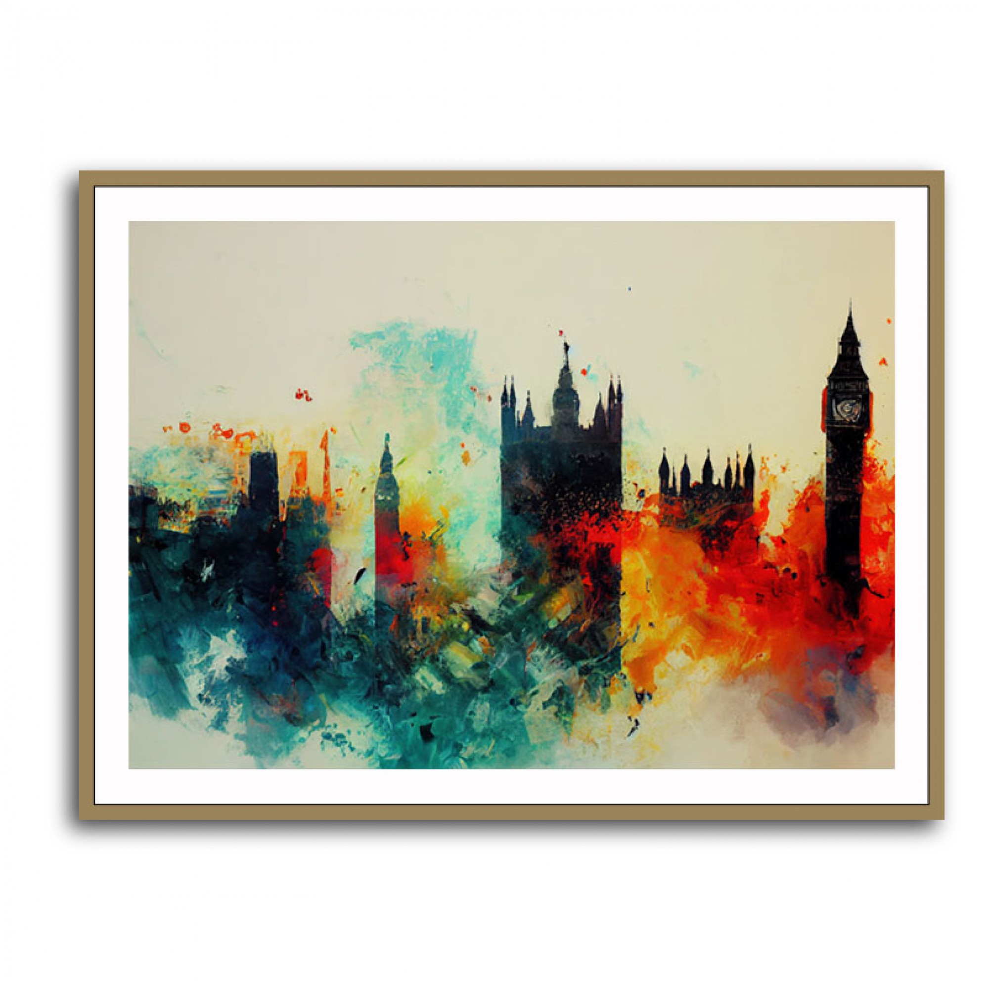 London Skyline Abstract Wall Art