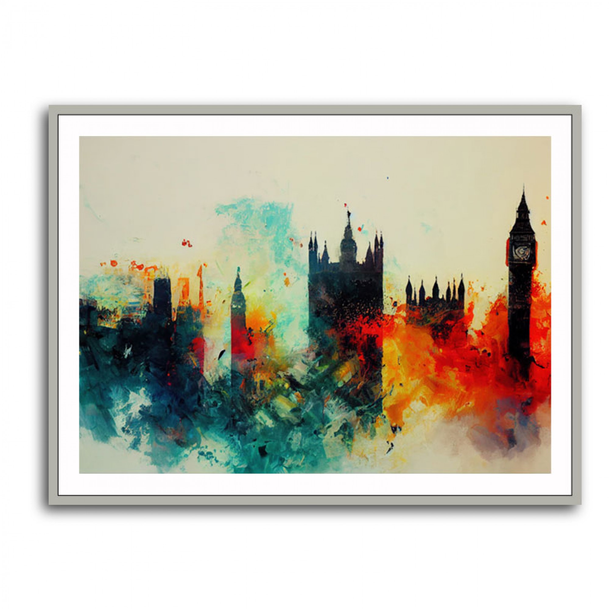 London Skyline Abstract Wall Art