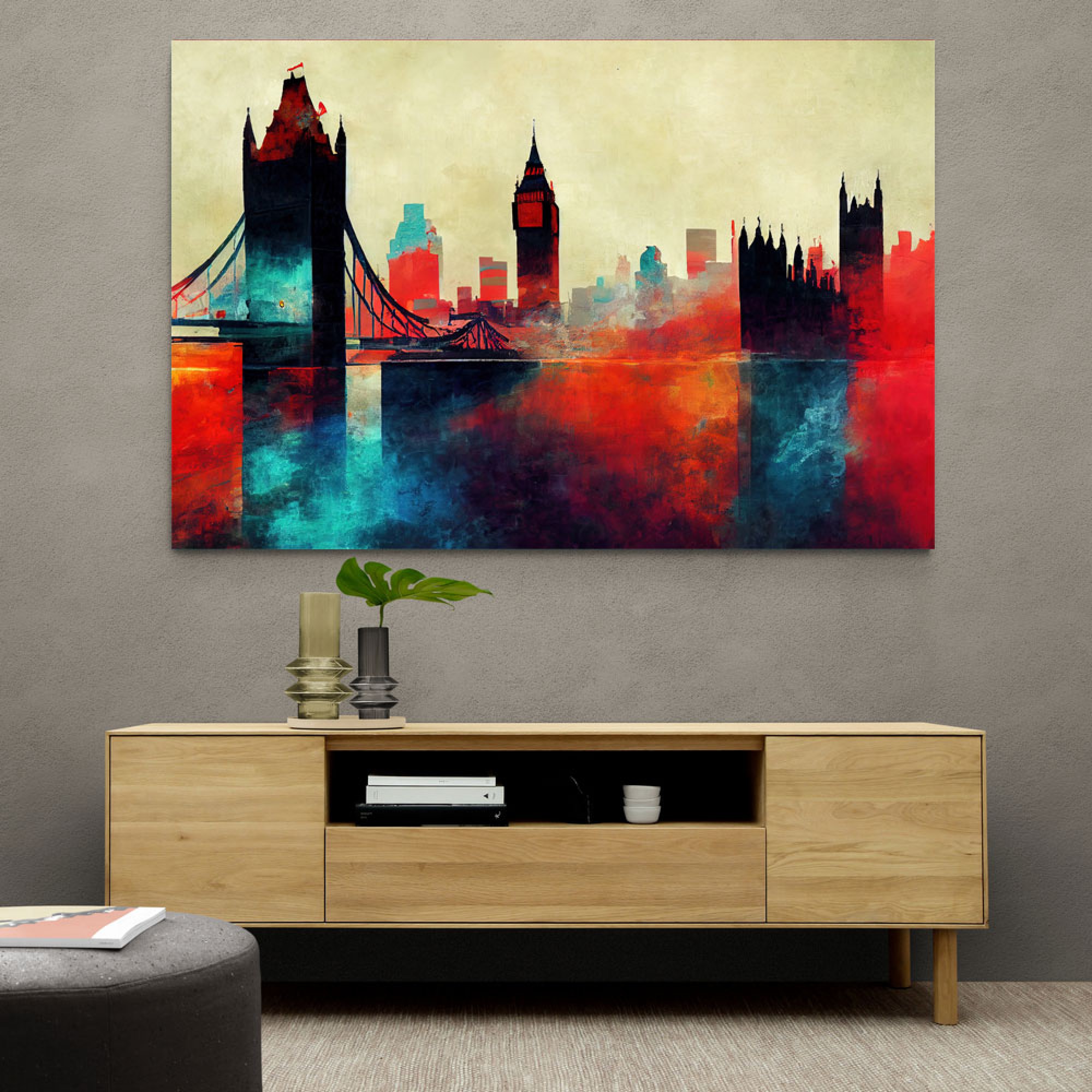 Tower Bridge London Abstract Wall Art