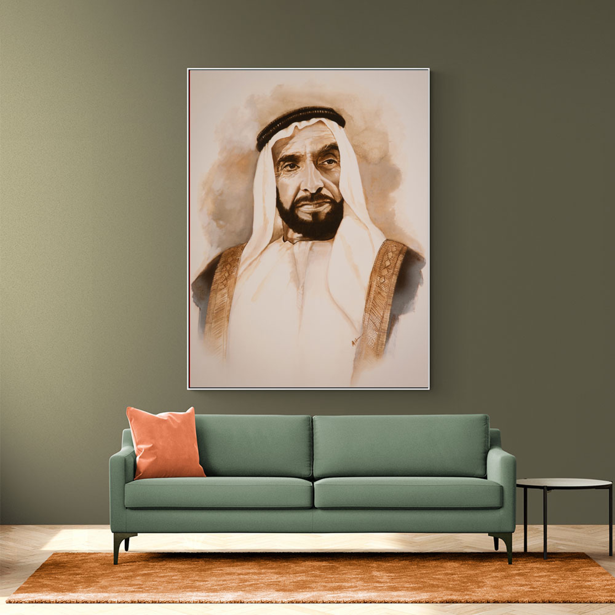 Sheikh Zayed Bin Sultan Al Nahyan Portrait