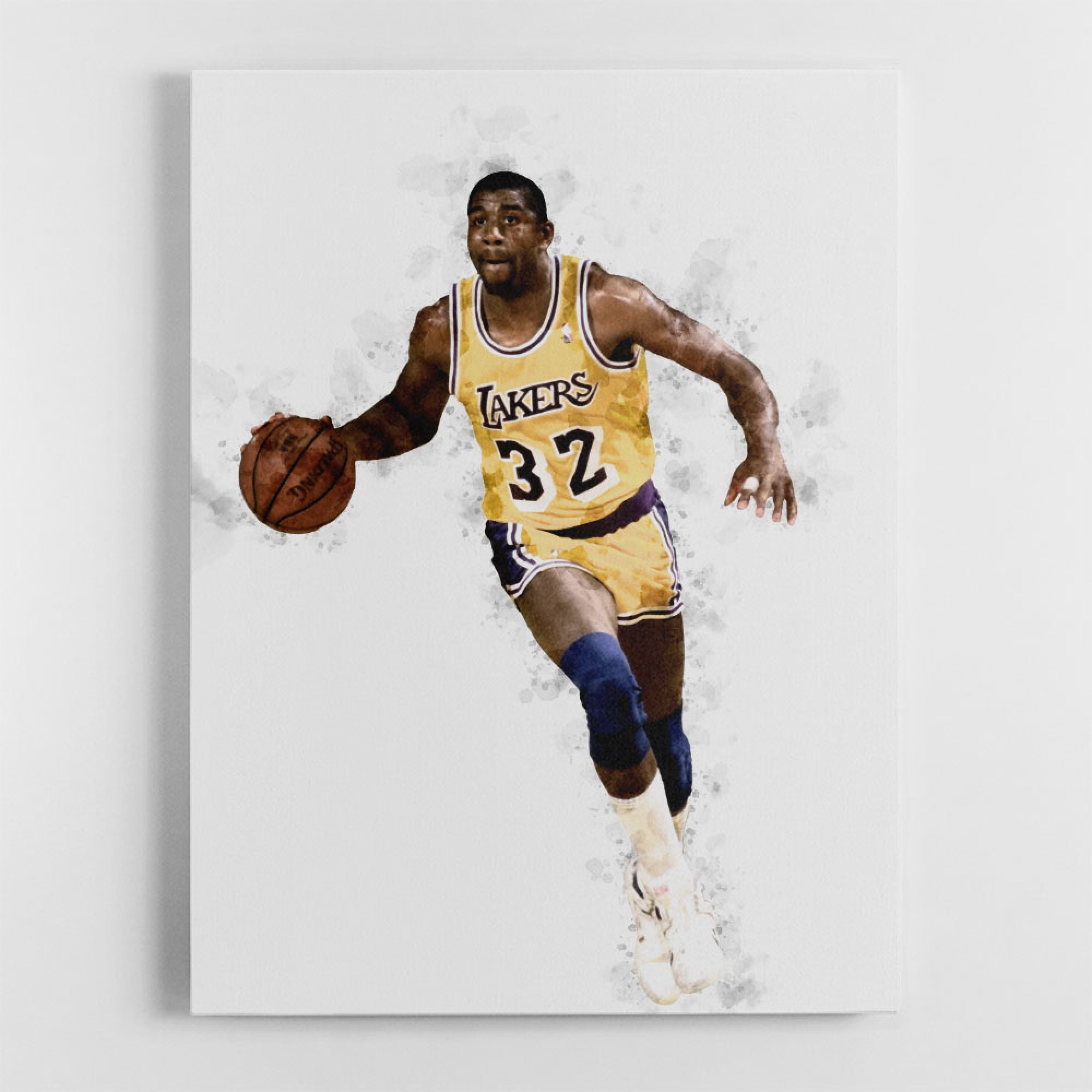 Magic Johnson Mono Wall Art