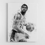Magic Johnson Mono Abstract Wall Art