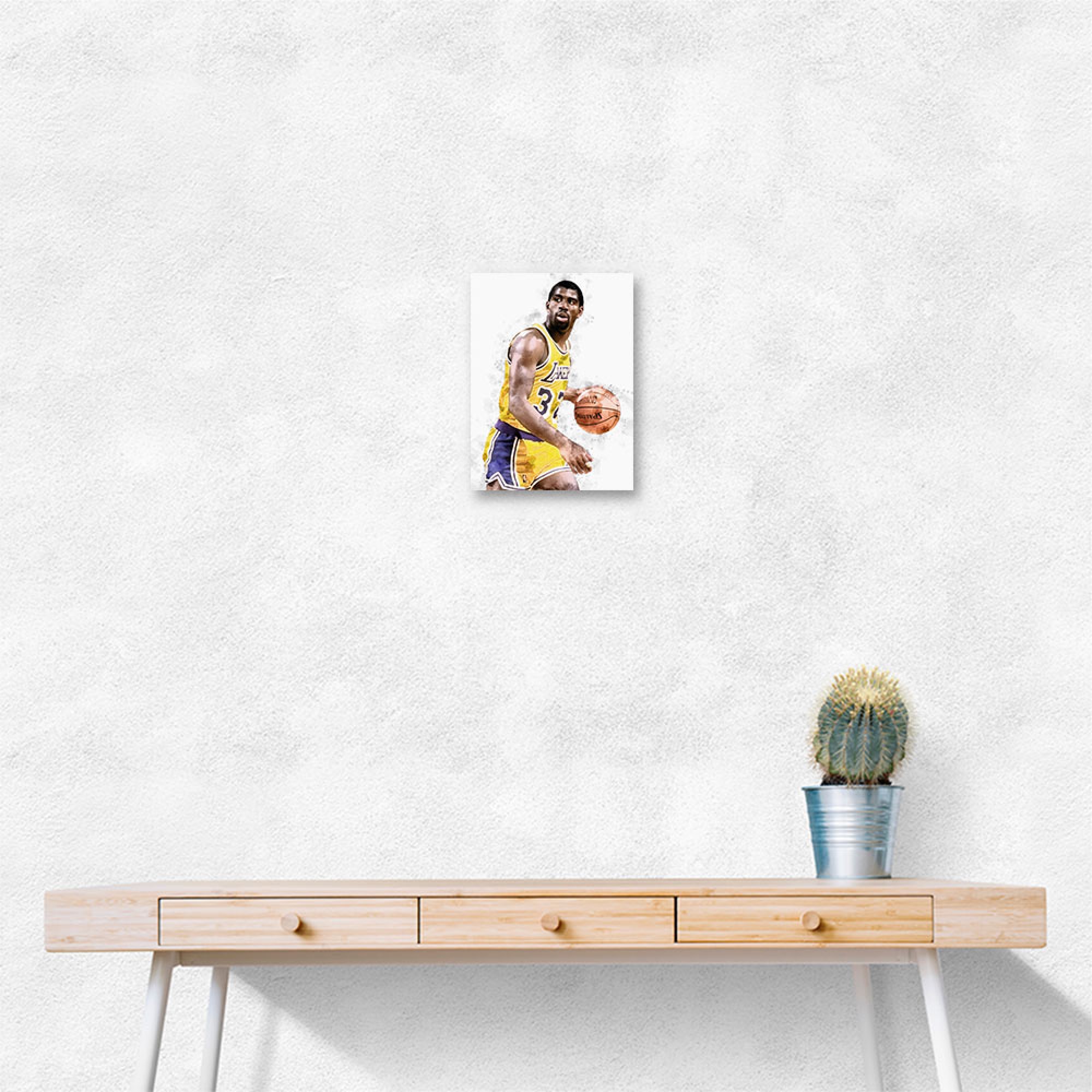 Magic Johnson Abstract Wall Art