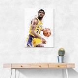 Magic Johnson Abstract Wall Art