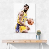 Magic Johnson Abstract Wall Art