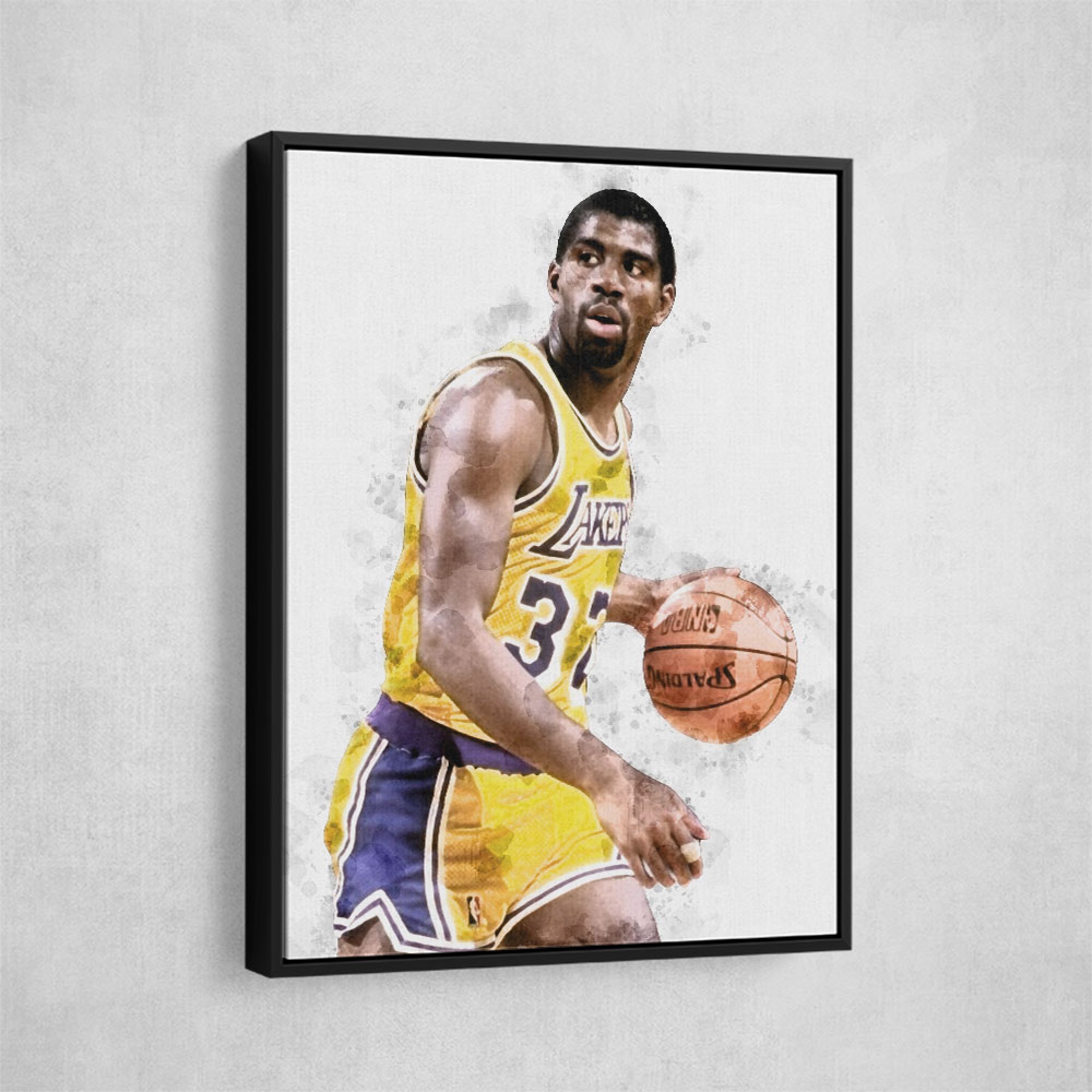 Magic Johnson Abstract Wall Art