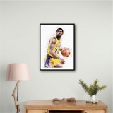 Magic Johnson Abstract Wall Art