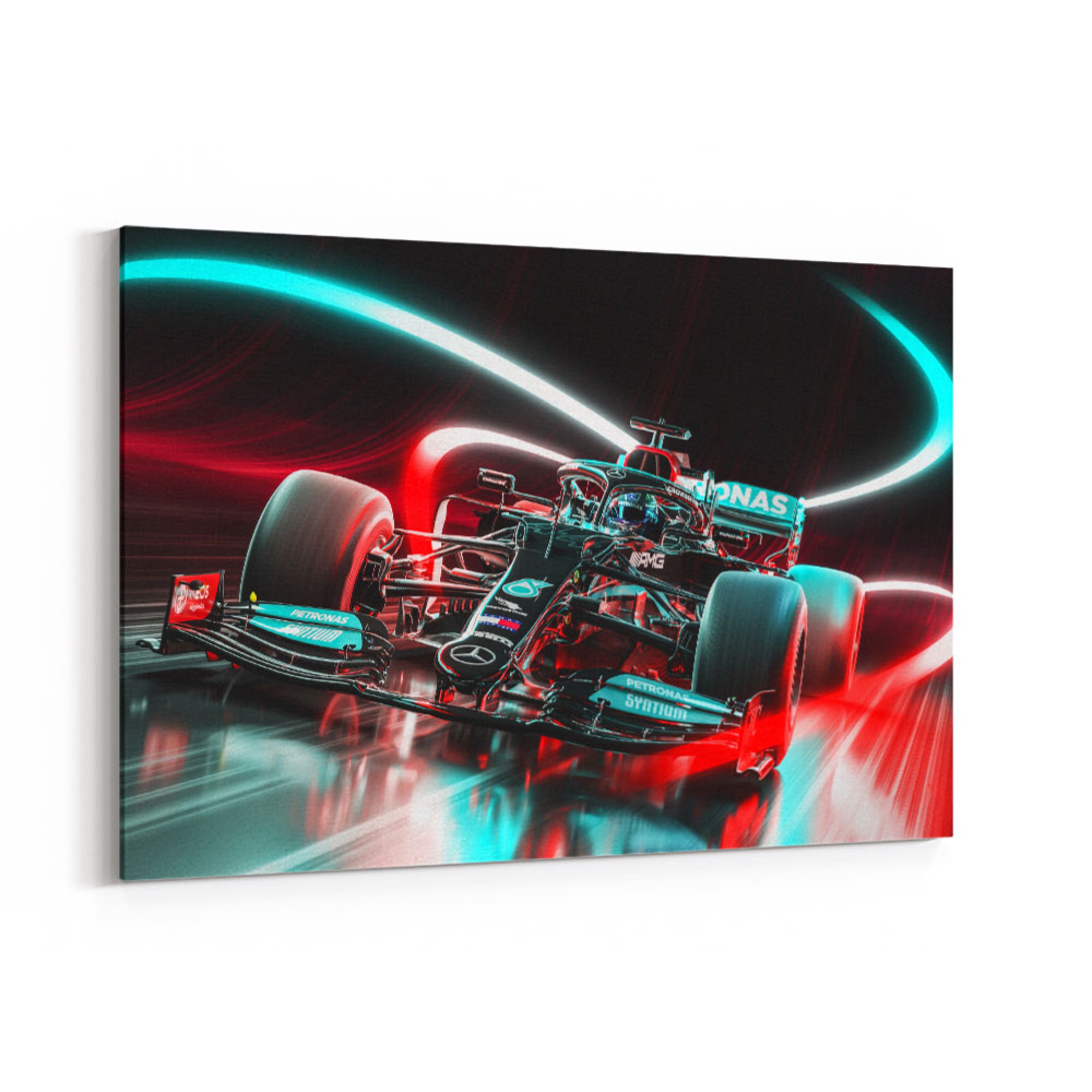 Mercedes AMG F1 Stripes Wall Art