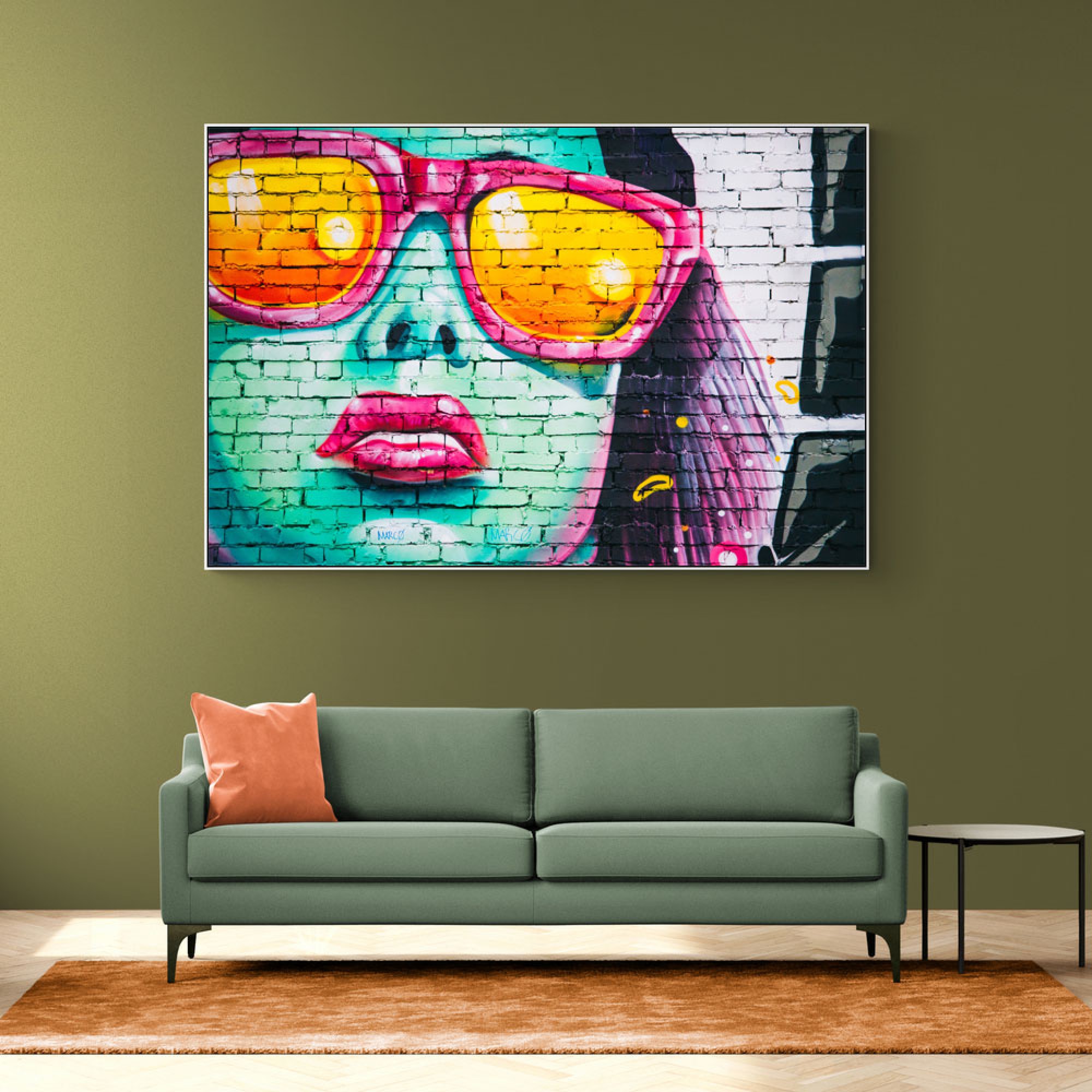 Sunglasses Graffiti Street Art Wall Art