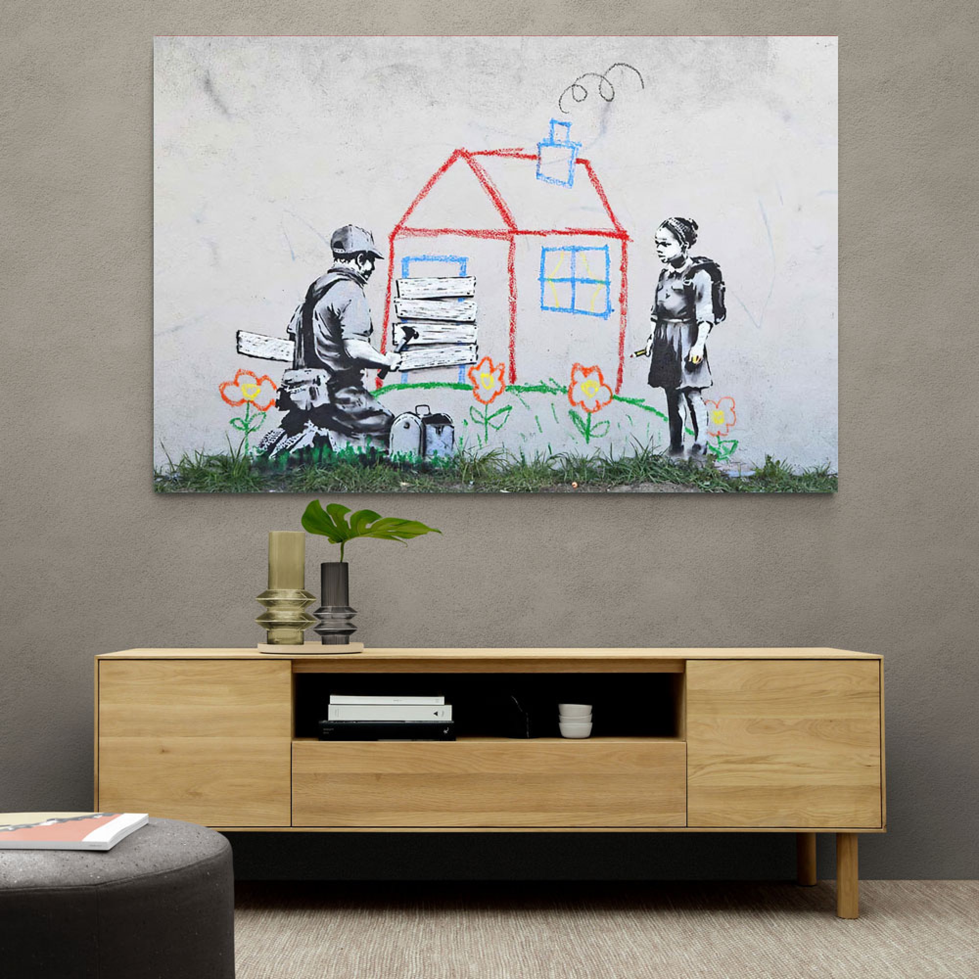 Crayon for Closure Banksy Wall Art