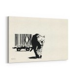 Barcode Leopard Banksy Wall Art