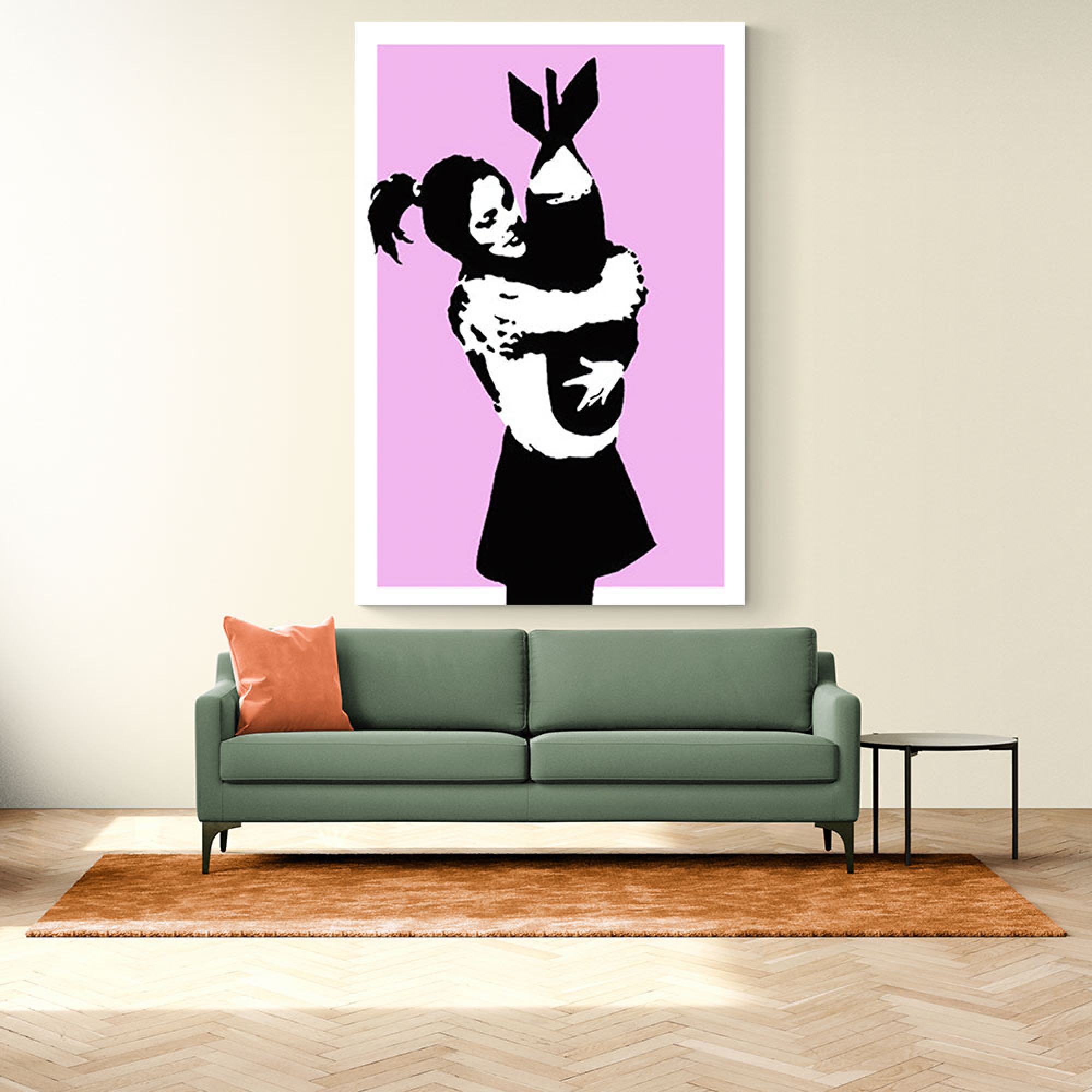 Banksy Bomb Hugger Wall Art