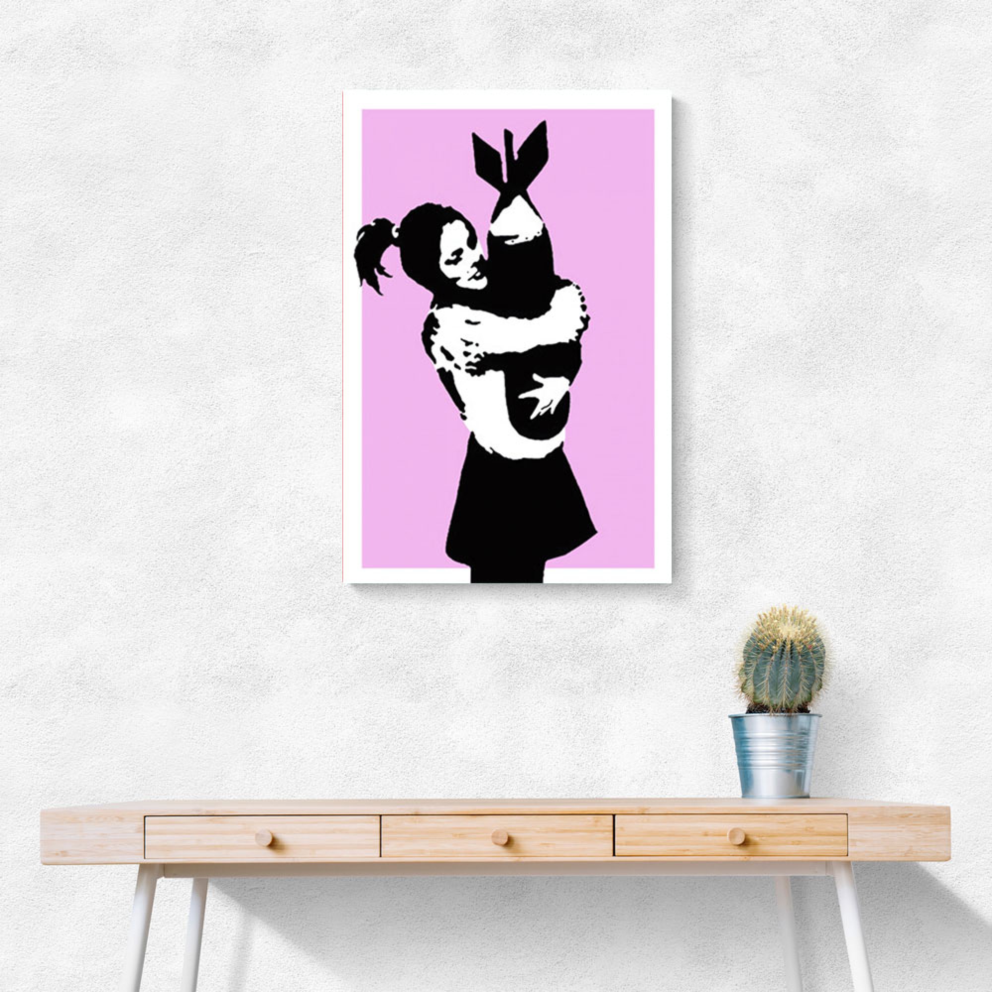 Banksy Bomb Hugger Wall Art