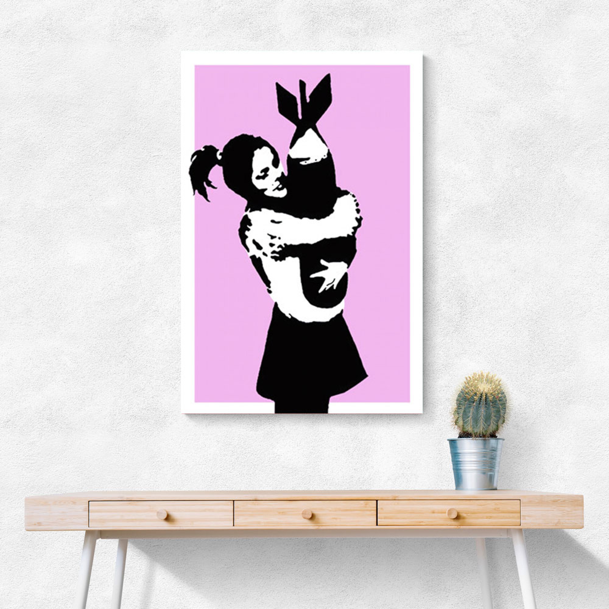 Banksy Bomb Hugger Wall Art