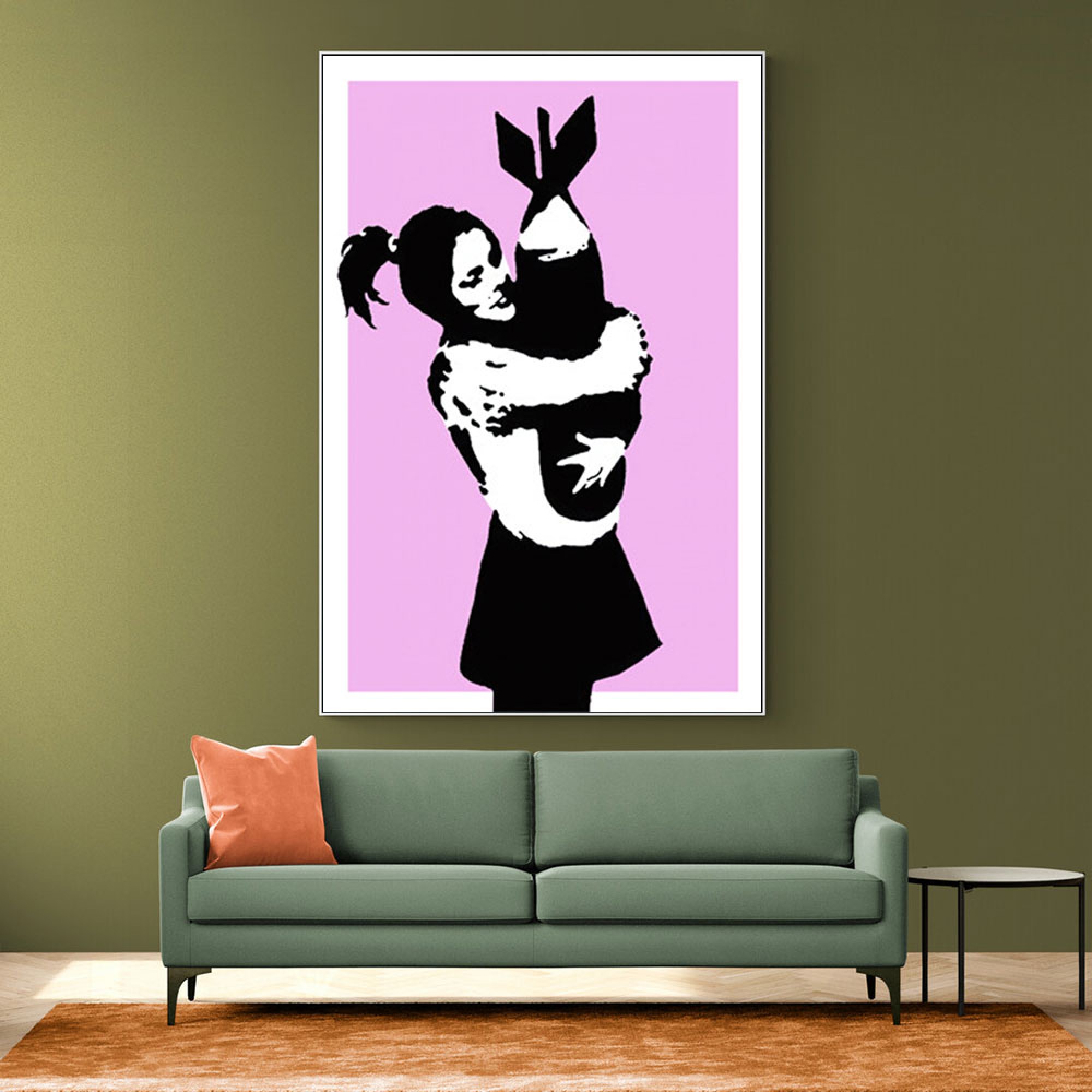 Banksy Bomb Hugger Wall Art