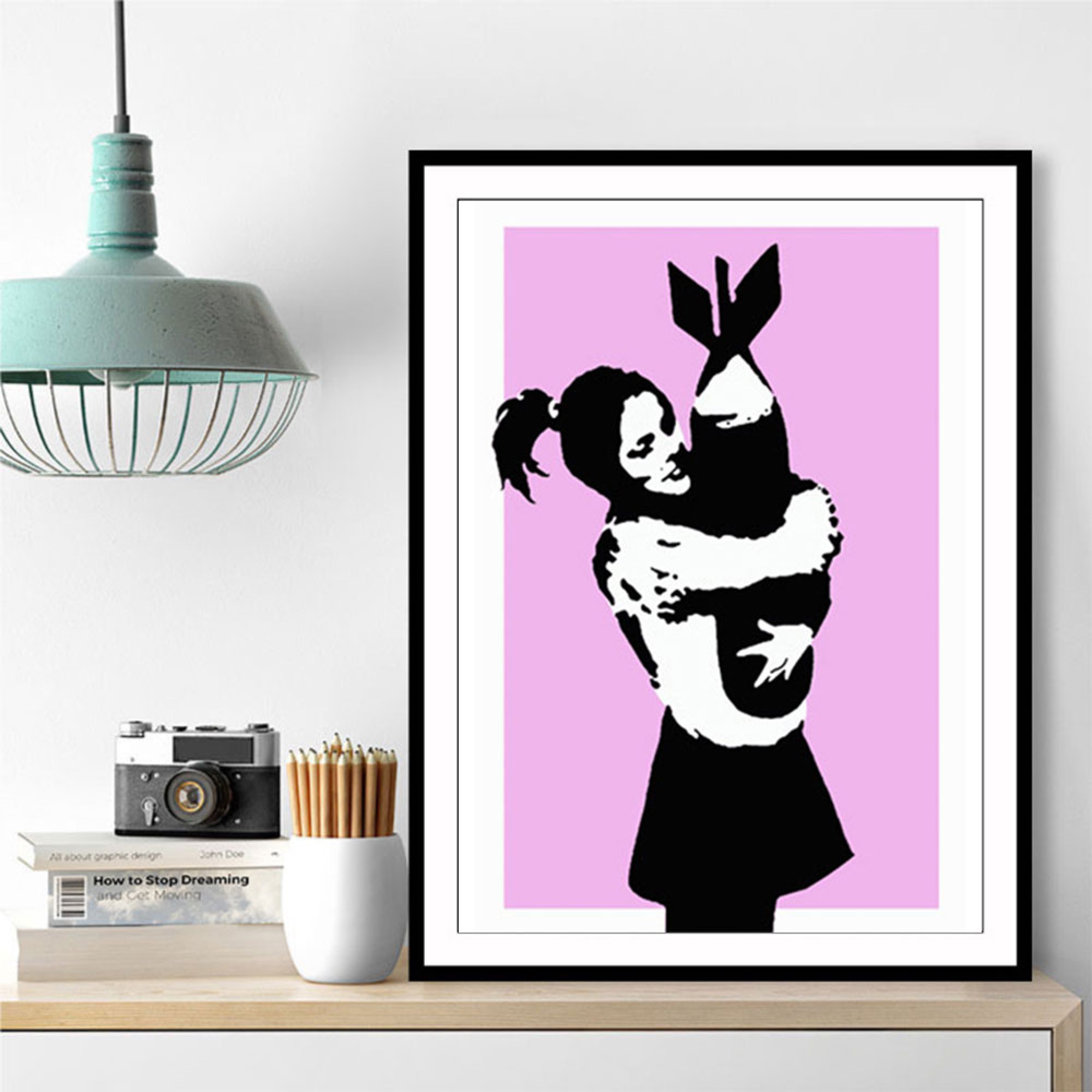 Banksy Bomb Hugger Wall Art