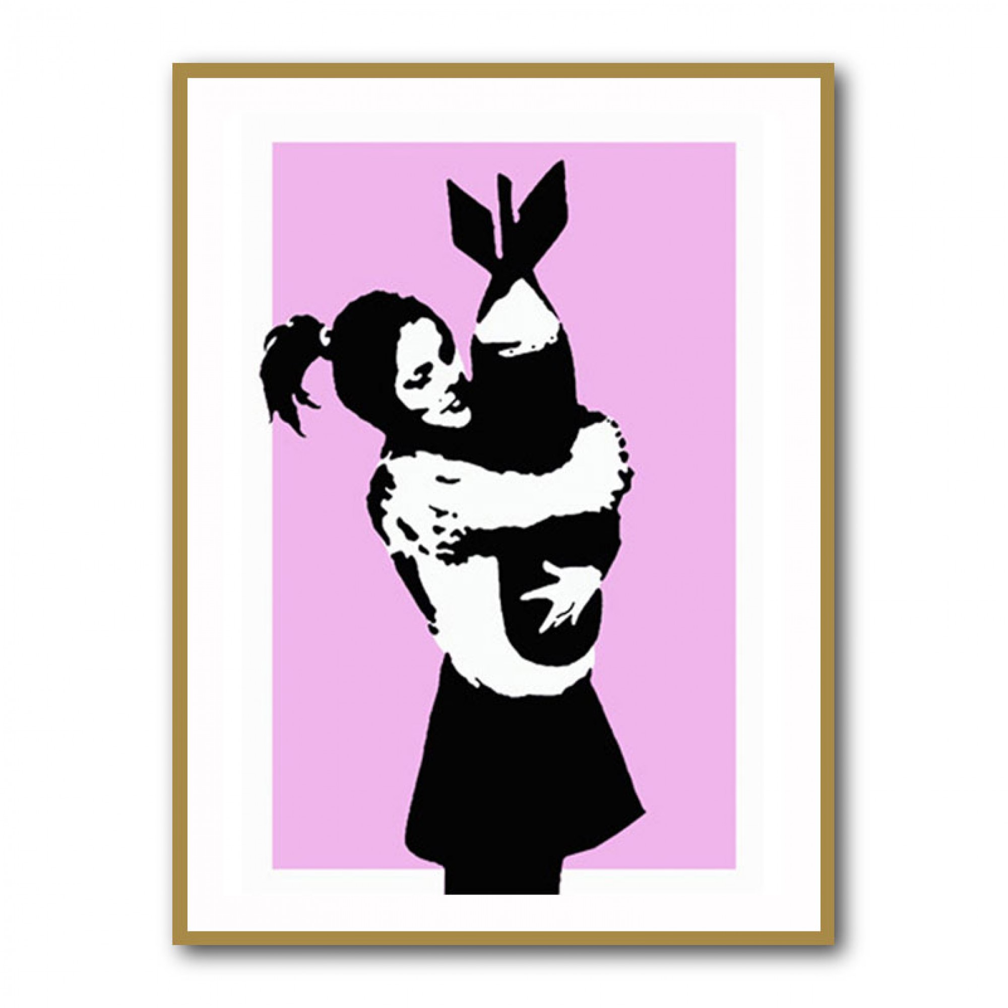 Banksy Bomb Hugger Wall Art
