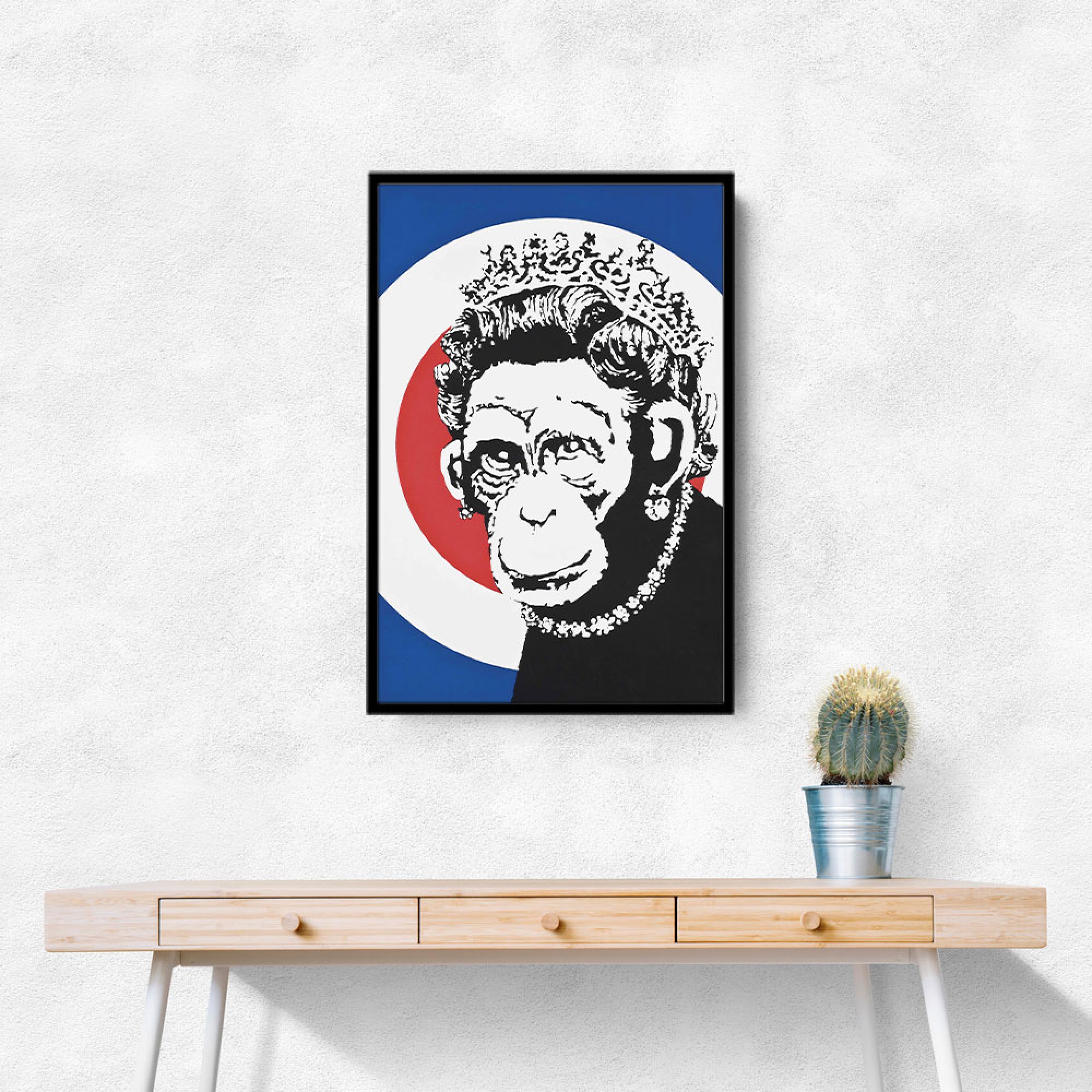 Banksy Monkey Queen Wall Art