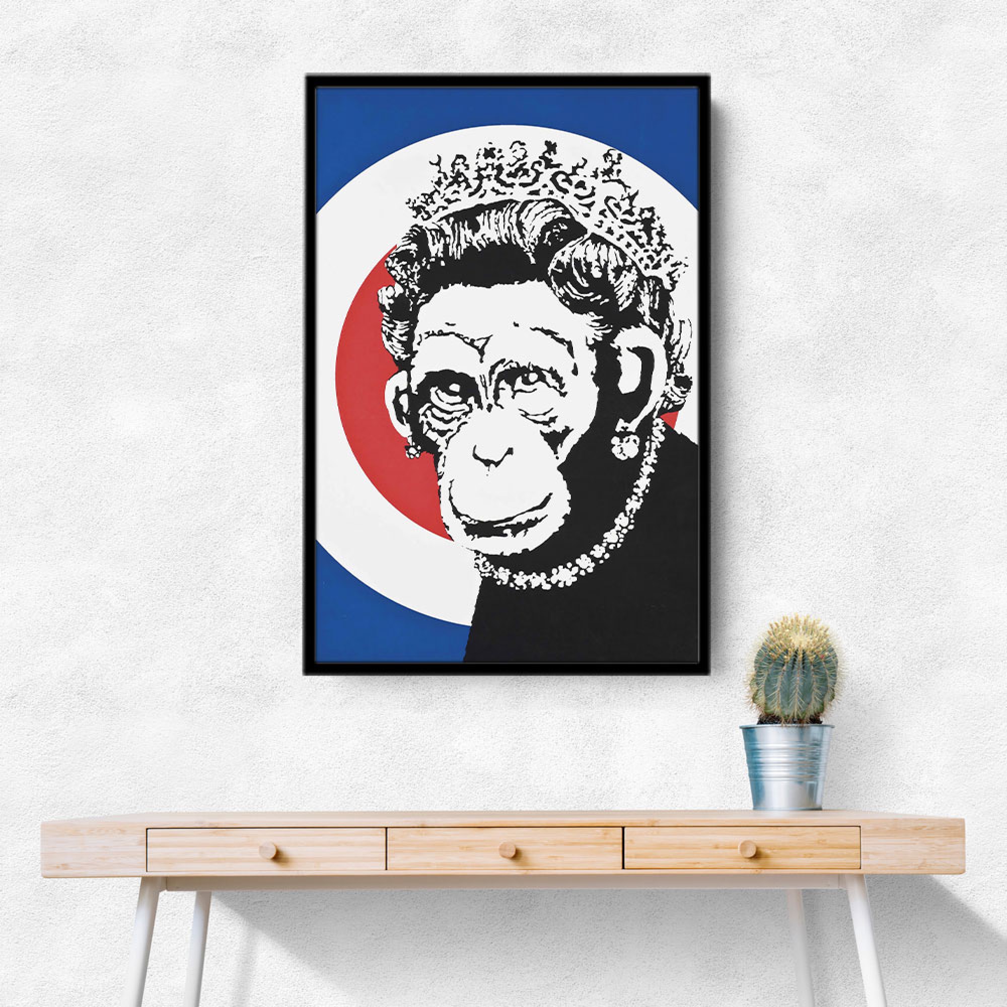 Banksy Monkey Queen Wall Art