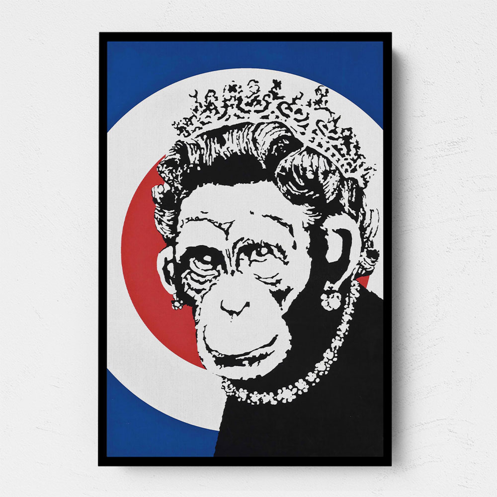 Banksy Monkey Queen Wall Art