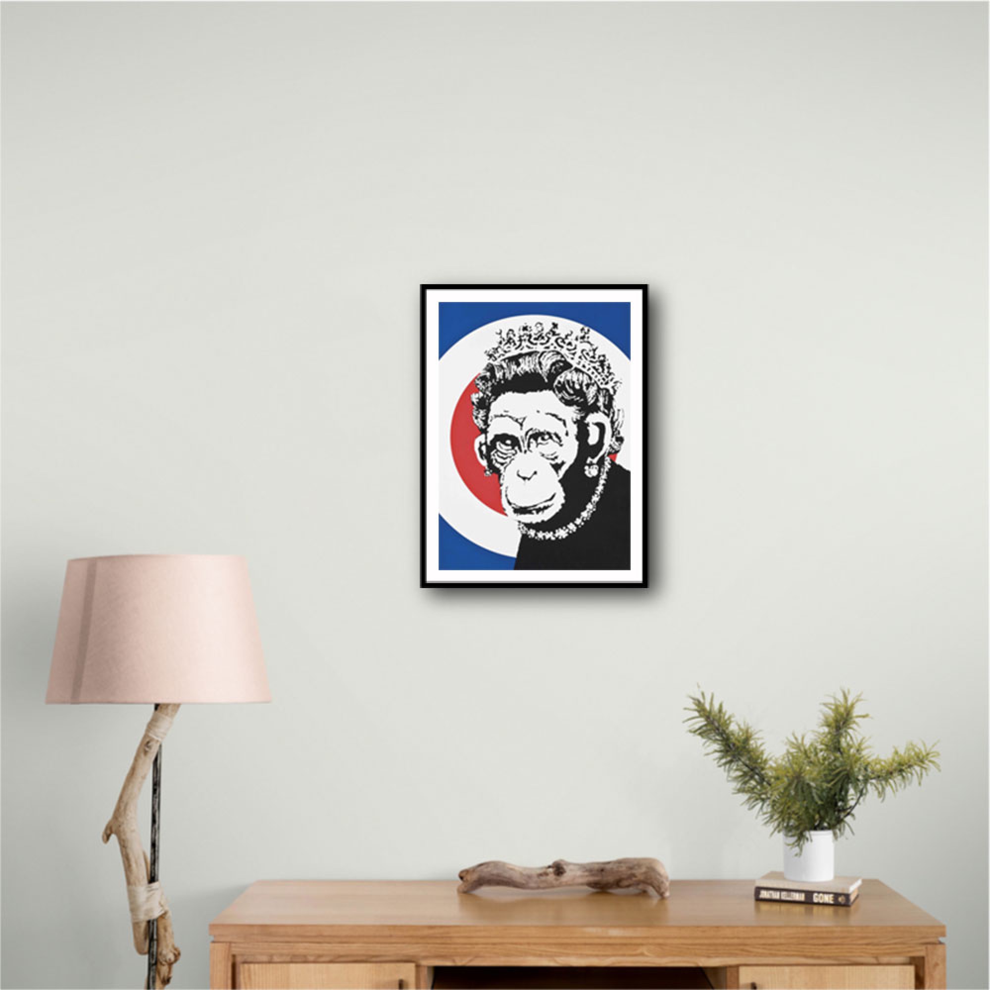 Banksy Monkey Queen Wall Art
