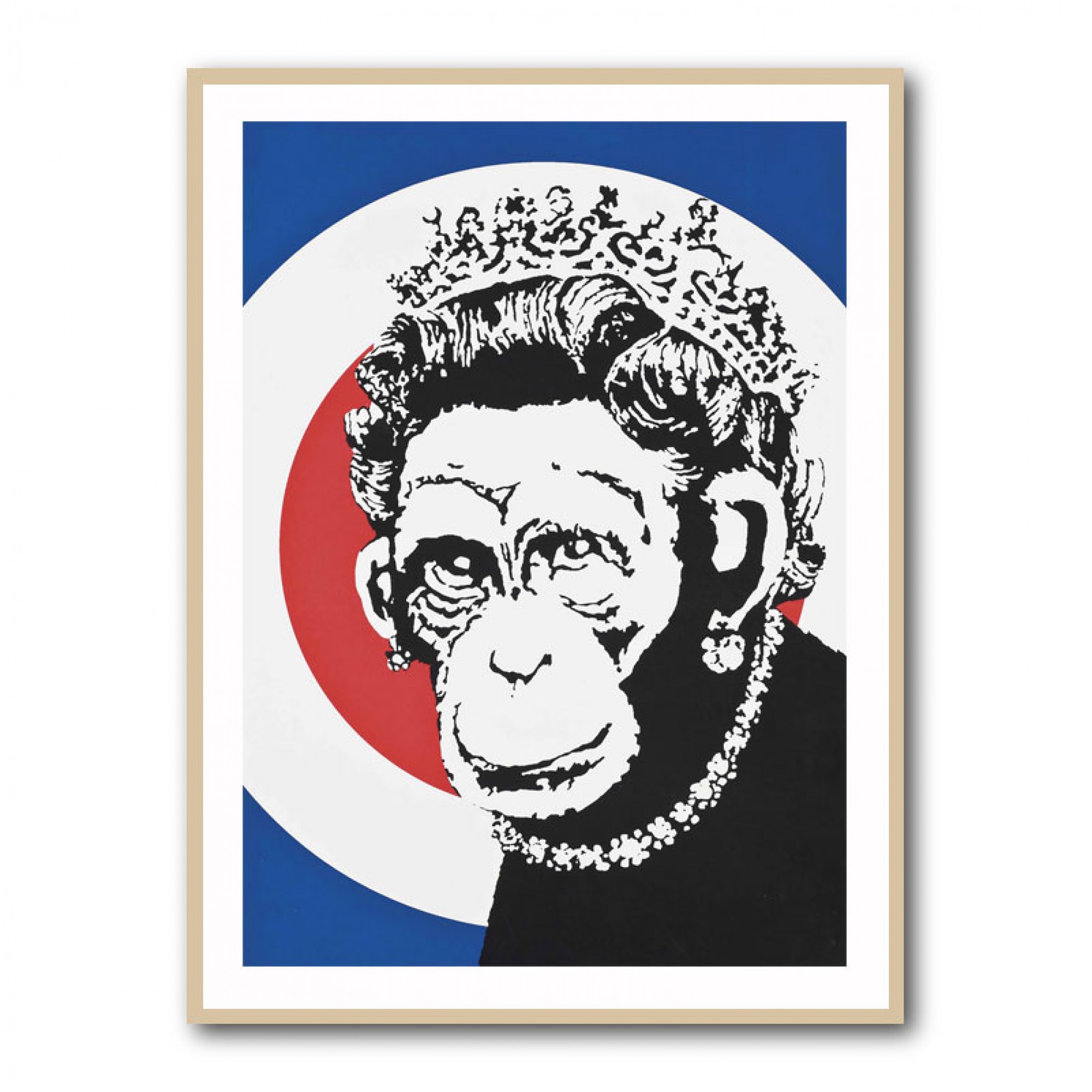 Banksy Monkey Queen Wall Art