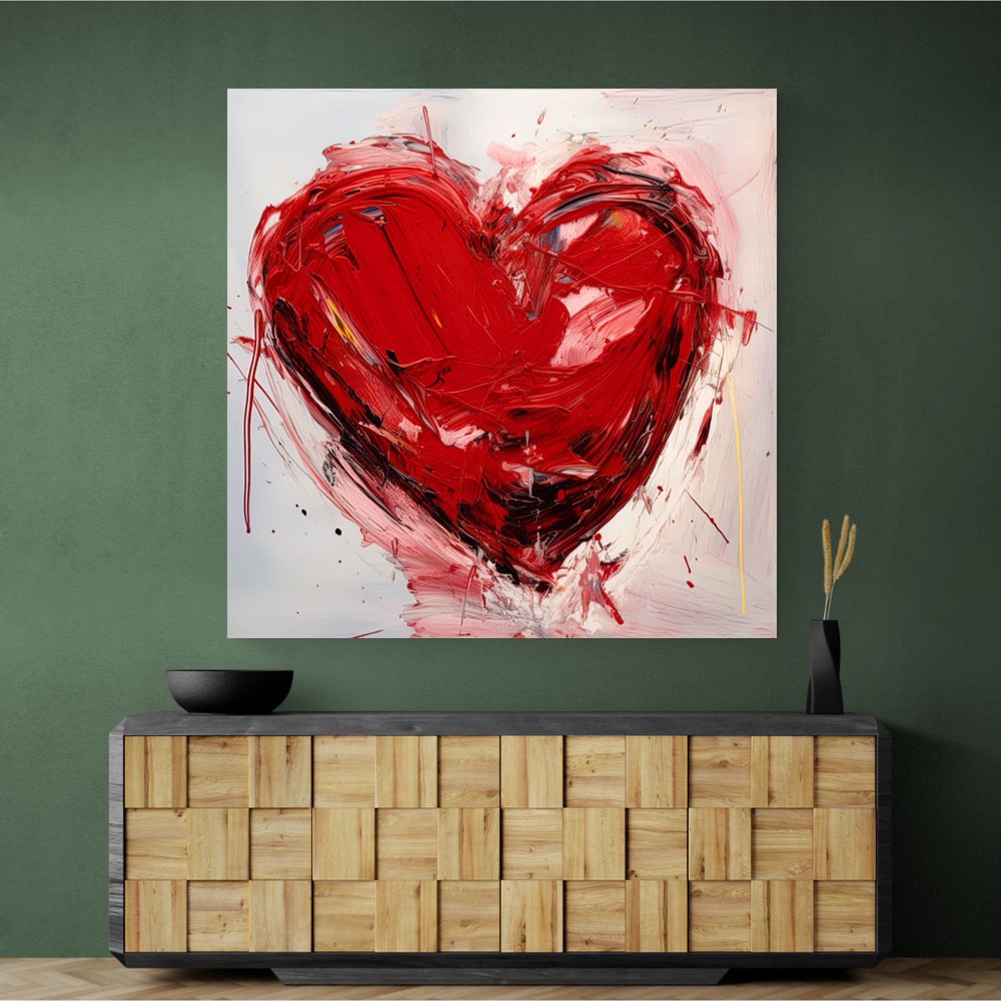 Red Love Wall Art