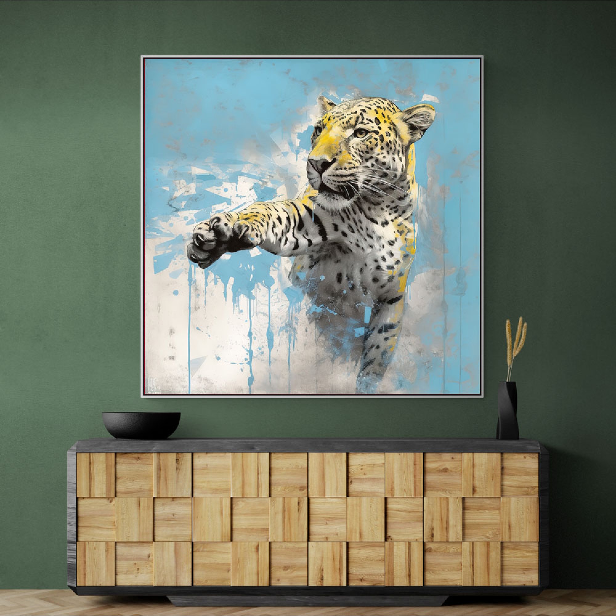 Leopard Mural 2 Street Art