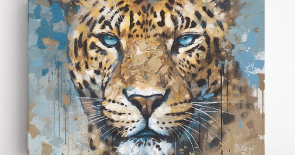 leopard abstract art